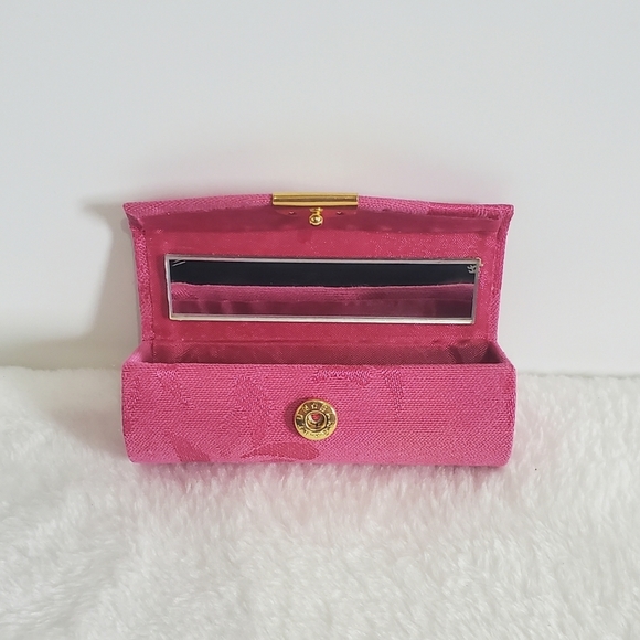 Mary Kay | Accessories | Mary Kay Pink Floral Leaf Hard Shell Mirror ...